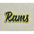 Rams - Navy Blue/Yellow - Team Mascot - Words/Names - Iron on Applique ...