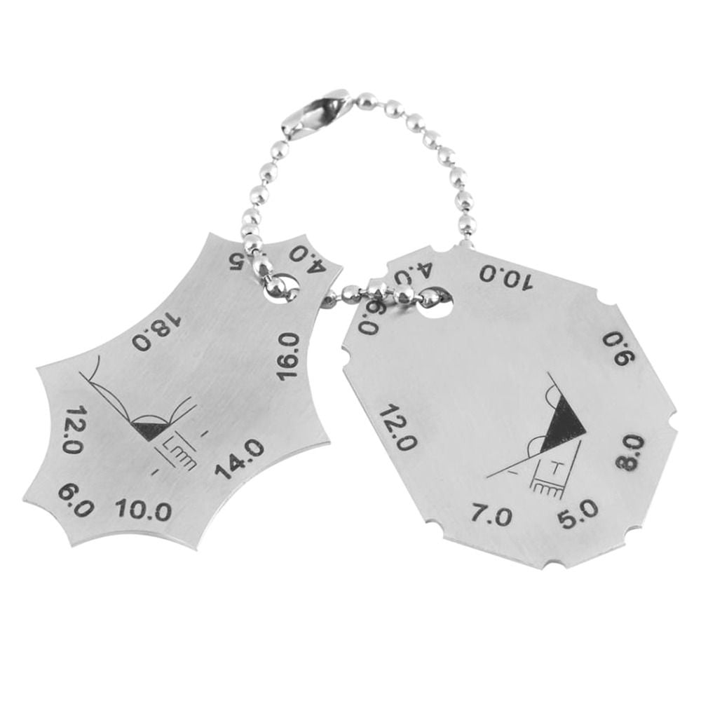 Inspection Ruler Welding Measuring Ruler Seam Gap Gage Two-piece Gauge ...