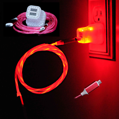 LYTECORDZ - TYPE C to TYPE C Light Up LED Phone Charging Cable WITH ...