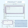 "MoHern 59"" L Bed Rails for Toddlers, Adjustable, Breathable Fabric ...