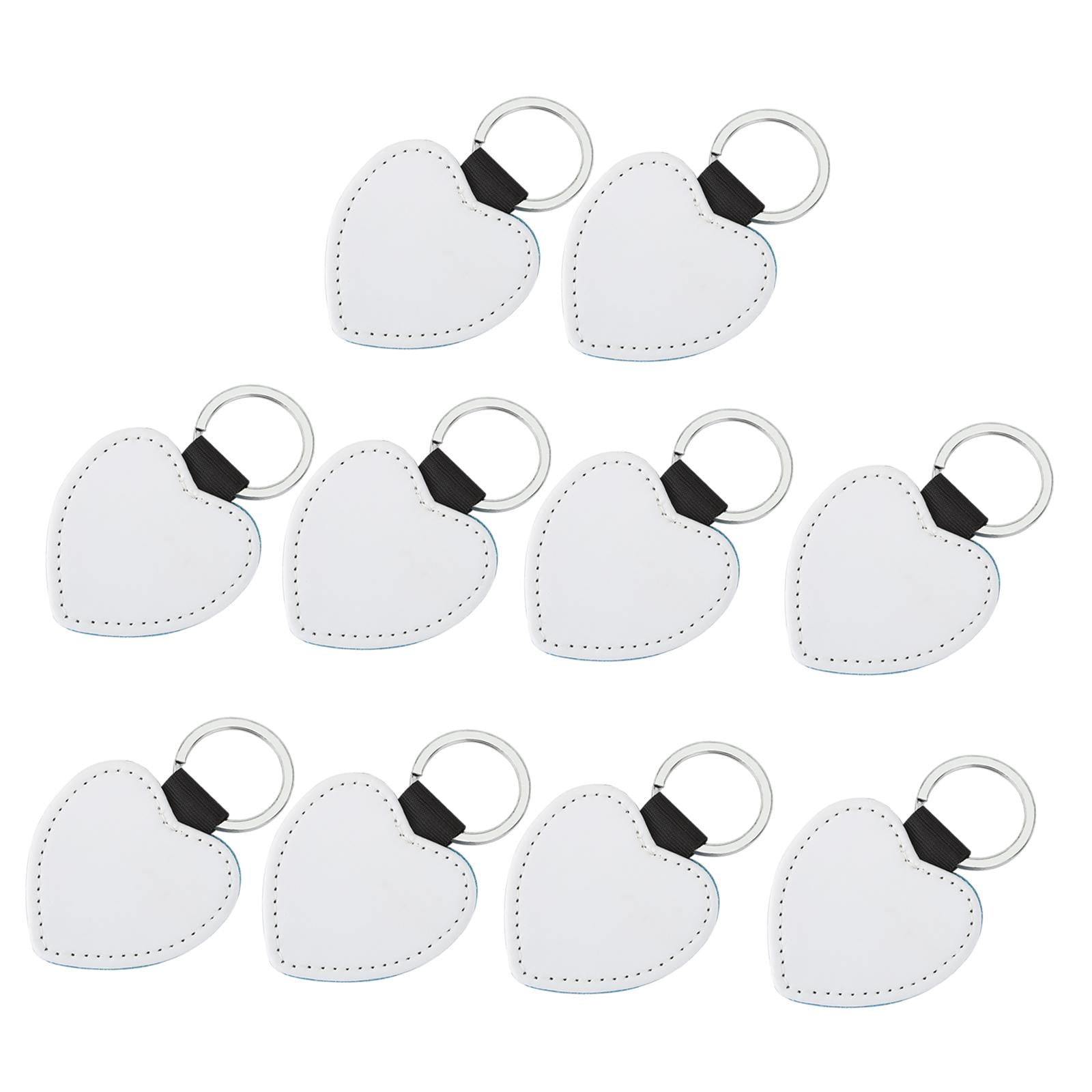 Sublimation Blank Keychain Craft Keys Holder Key Chain Heart - Walmart.com
