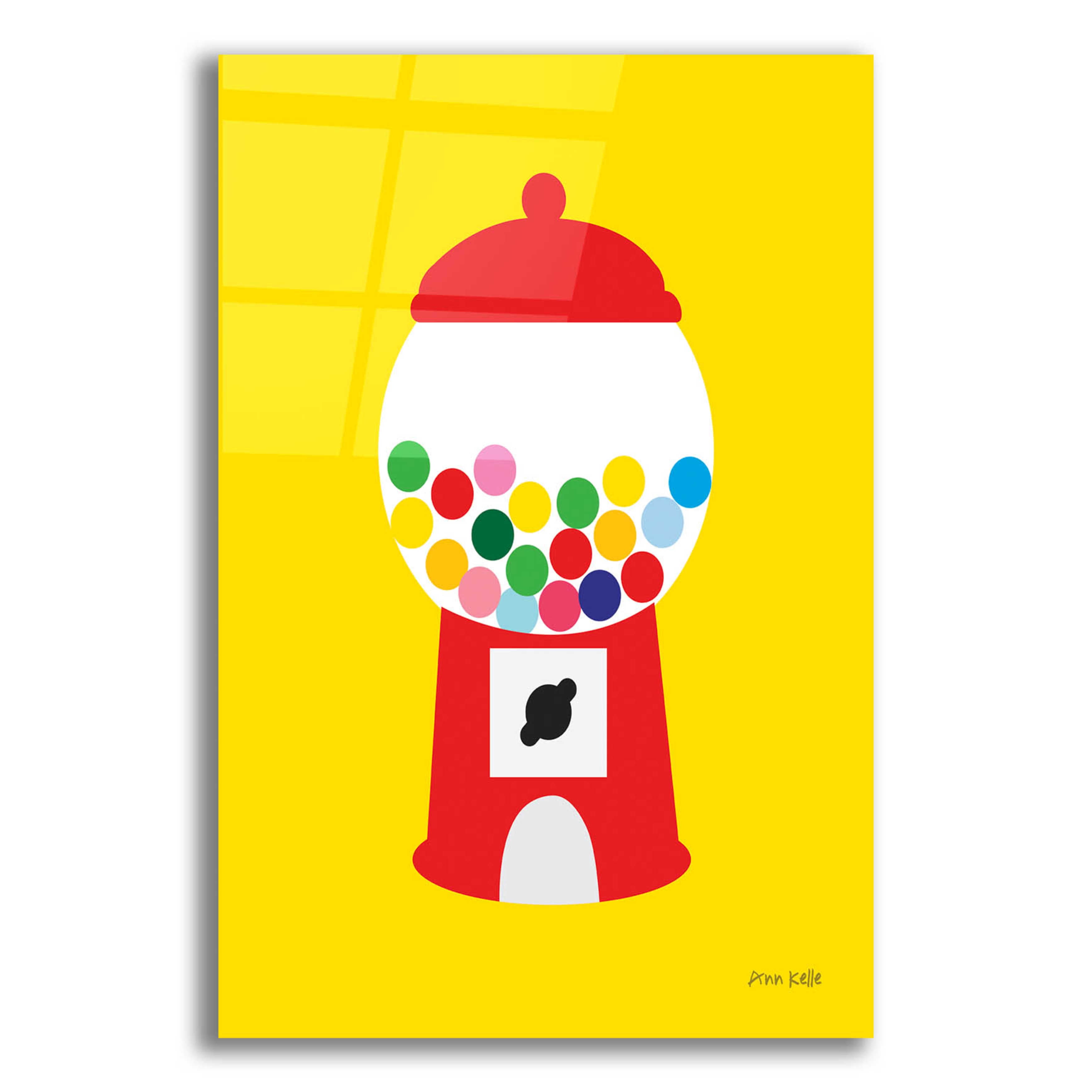 Epic Art 'Gumball Machine' by Ann Kelle Designs, Acrylic Glass Wall Art ...