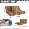 Psesaysky Wood Grain Print RV Dinette Cushion Covers, Stretch Camper ...