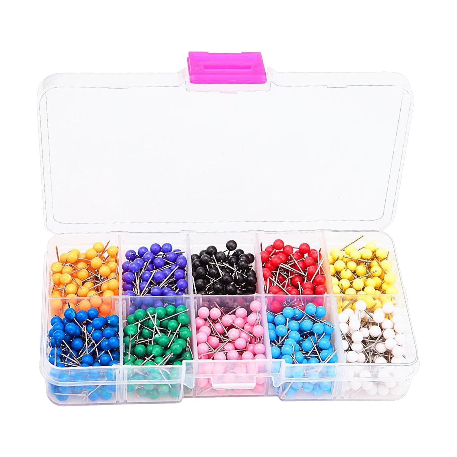 Click here for Koolsoo 600pcs Push Pins  0.6inch Tacks Push Pins... prices