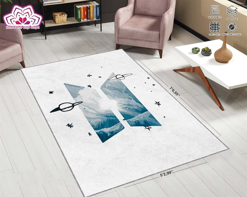 Bts Rug, Army Rug, Bts Logo, Bts Design, Interior Rug, Design Rug ...