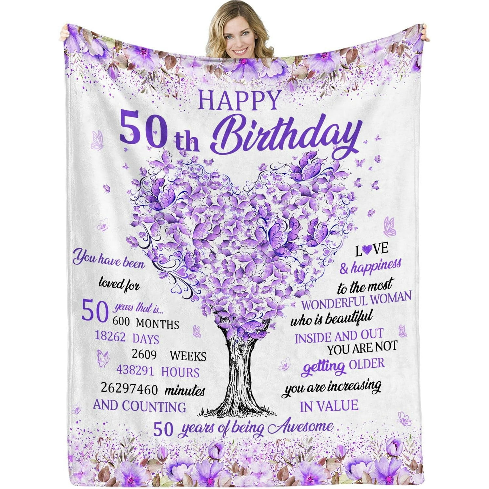 Click here for Oqemieug 50th Birthday Blanket For Women  50th Bir... prices