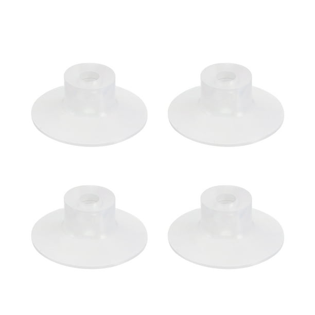 Clear Soft Silicone Miniature Vacuum Suction Cup 30x5mm Bellow Suction ...