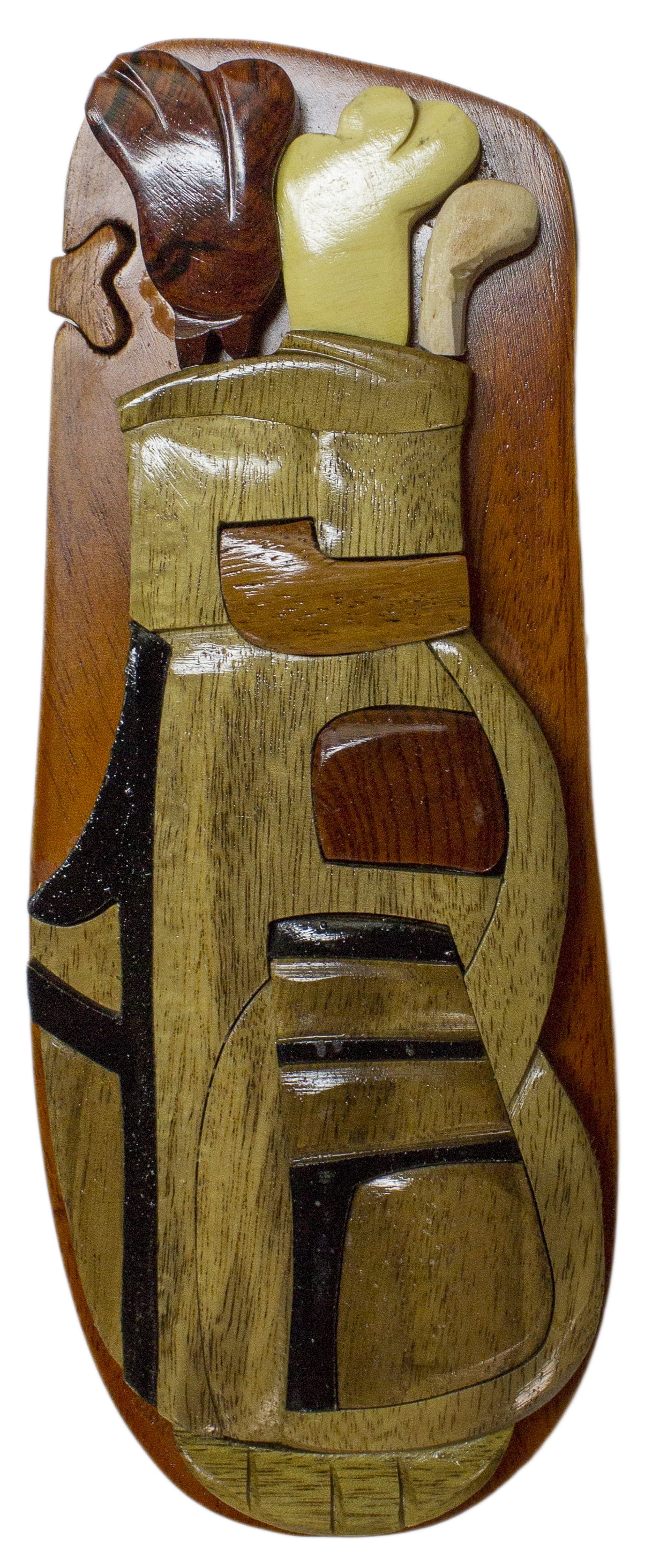 Golf Lovers Golf bag 7.5 Inch Wooden Puzzle Box - Walmart.com