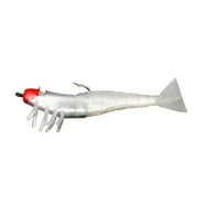 D.O.A Soft PLastic Shrimp 4" 1/2 oz Near Clear 3 Count - Walmart.com
