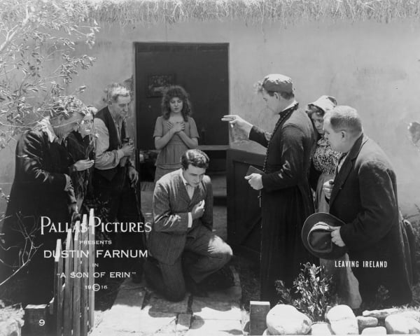 Print: Leaving Ireland--Pallas Pictures Presents Dustin Farnum In A Son ...