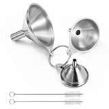Mainstays 2-Piece Kitchen Funnel Set, Medium and Large Sizes, White ...