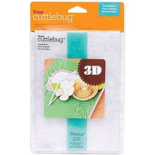 Cuttlebug 3D 5"X7" Embossing Folder/Border Set-Tropic Bloom, Pk 1 ...