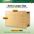 Extra Large 100% Organic Bamboo Cutting Board, 24x18 Inch Butcher Block ...