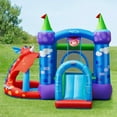 Gymax Kids Indoor Bouncy Inflatable Dragon Jumping Slide Bouncer Castle ...