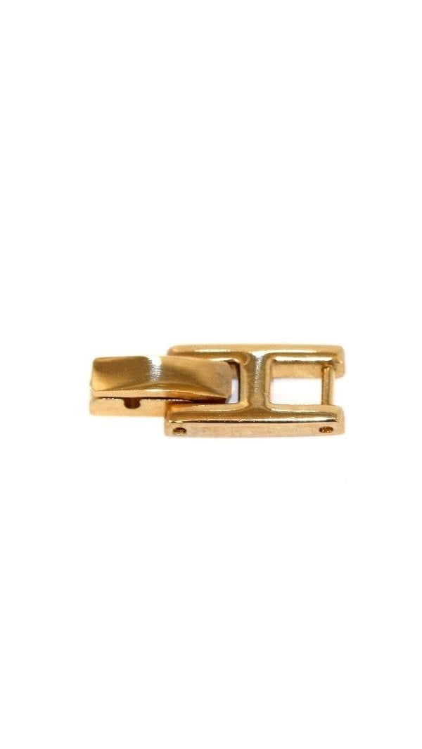 GOLD COLOR SMALL THIN FOLD OVER CLASP WOMENS WATCH BRACELET EXTENDER ...