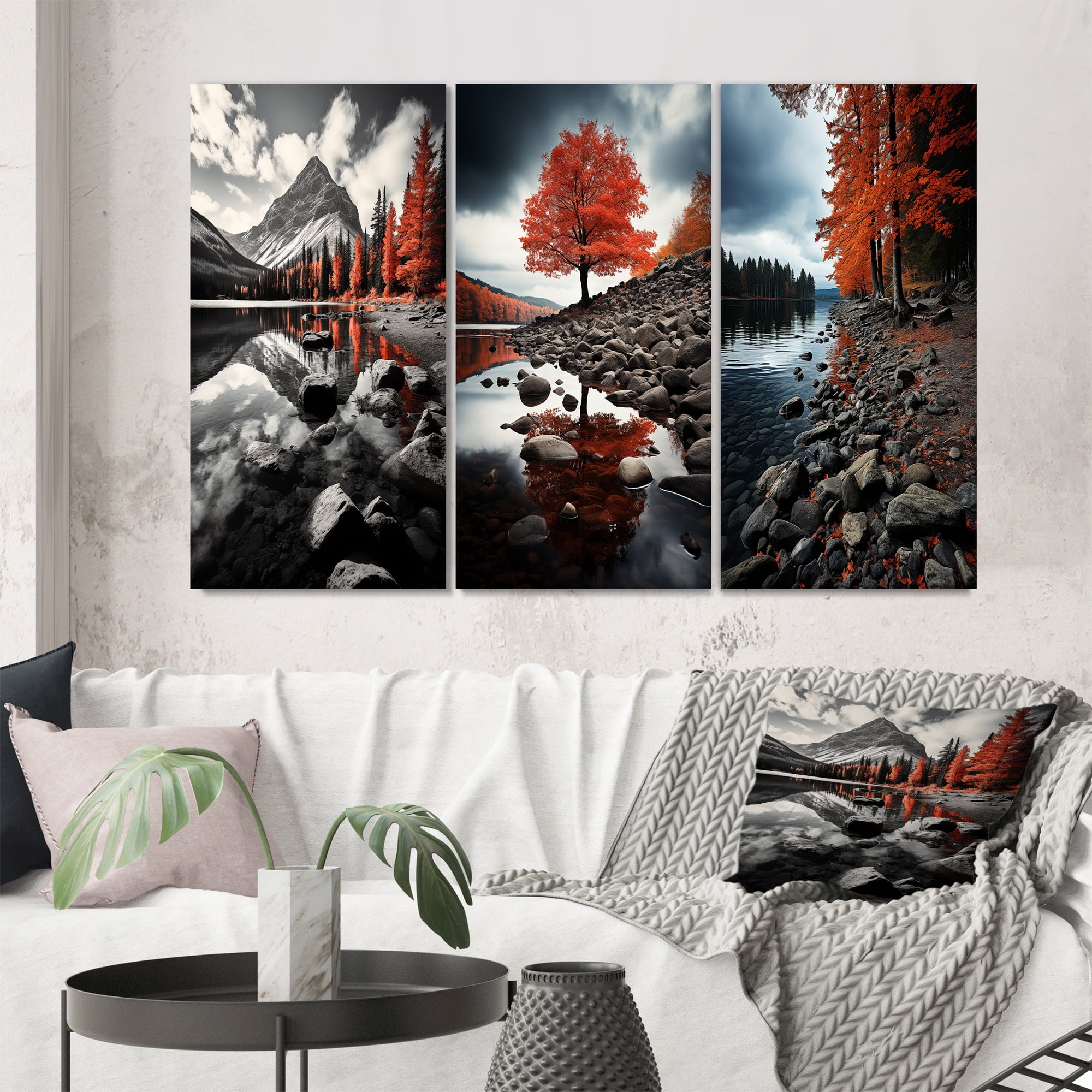 Click here for Designart Canada Beautiful Horizon Black I Canada... prices