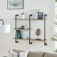 Danya B. Aurora Three Tier Pipe Shelf Unit - Walmart.com