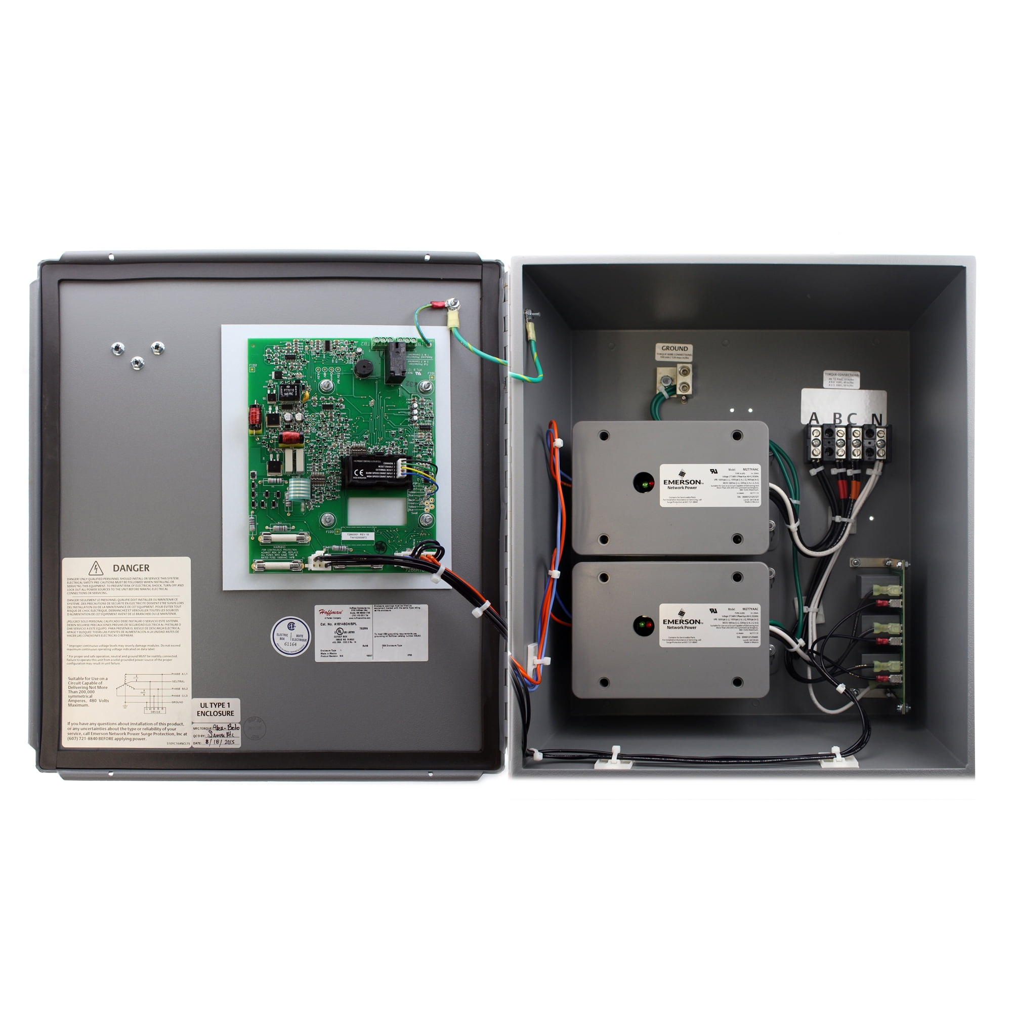 Emerson 510YC16ANCL1S 500-Series TVSS Surge Supressor, 277/480V, 3Y ...