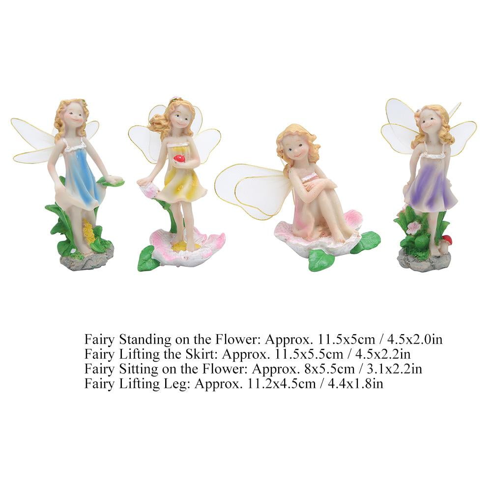 Click here for Garosa 4pcs/Set Fairy Statue Elf Sculpture Art Cra... prices