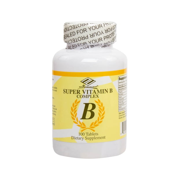 NuHealth Vitamin B Complex - 100 Tablets - Walmart.com - Walmart.com