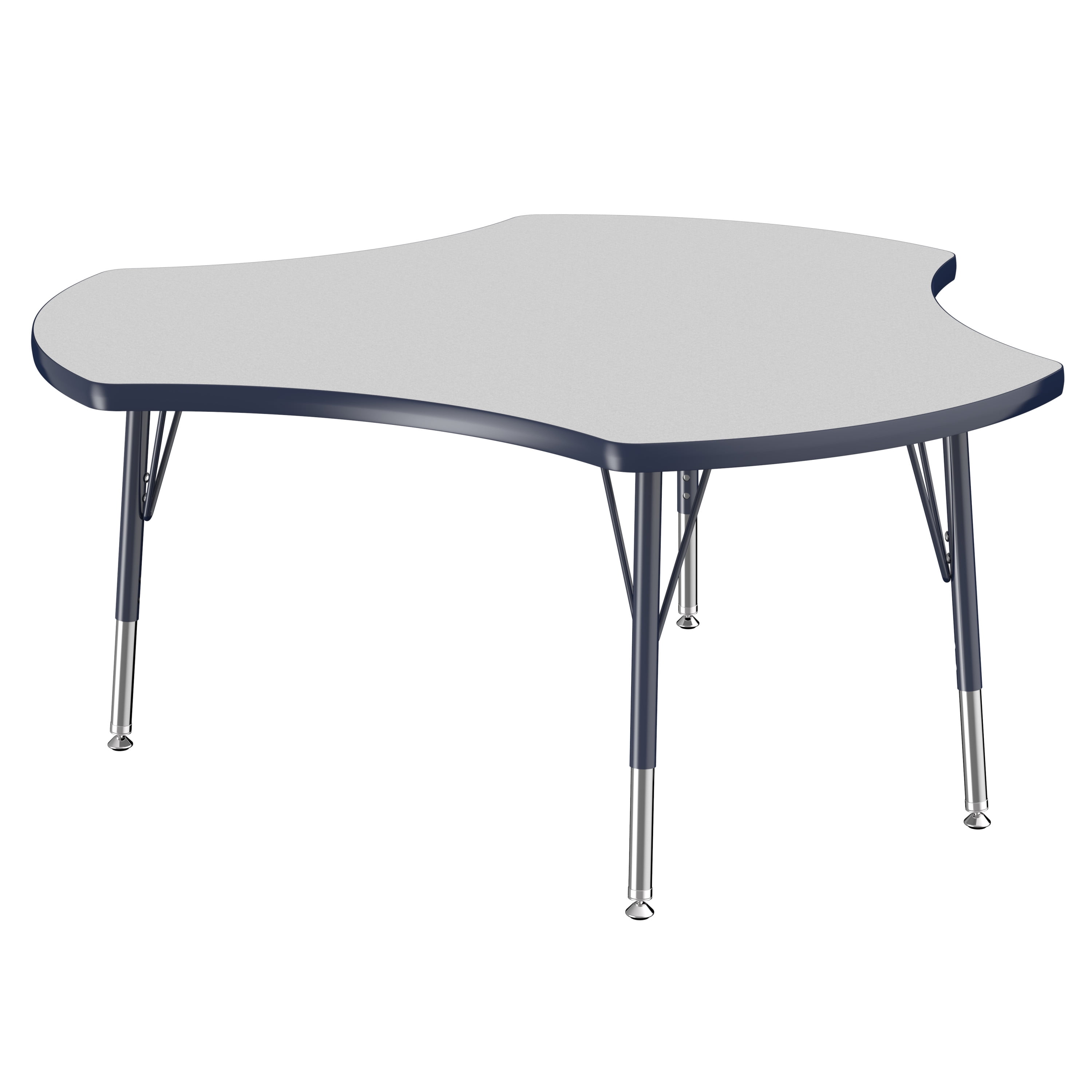 48in Cog Premium Thermo-Fused Adjustable Activity Table Grey/Navy/Navy ...
