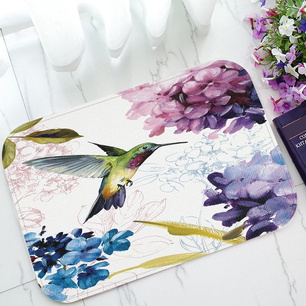 GCKG Hummingbird Non-Slip Doormat Indoor/Outdoor/Bathroom Doormat 23.6 ...