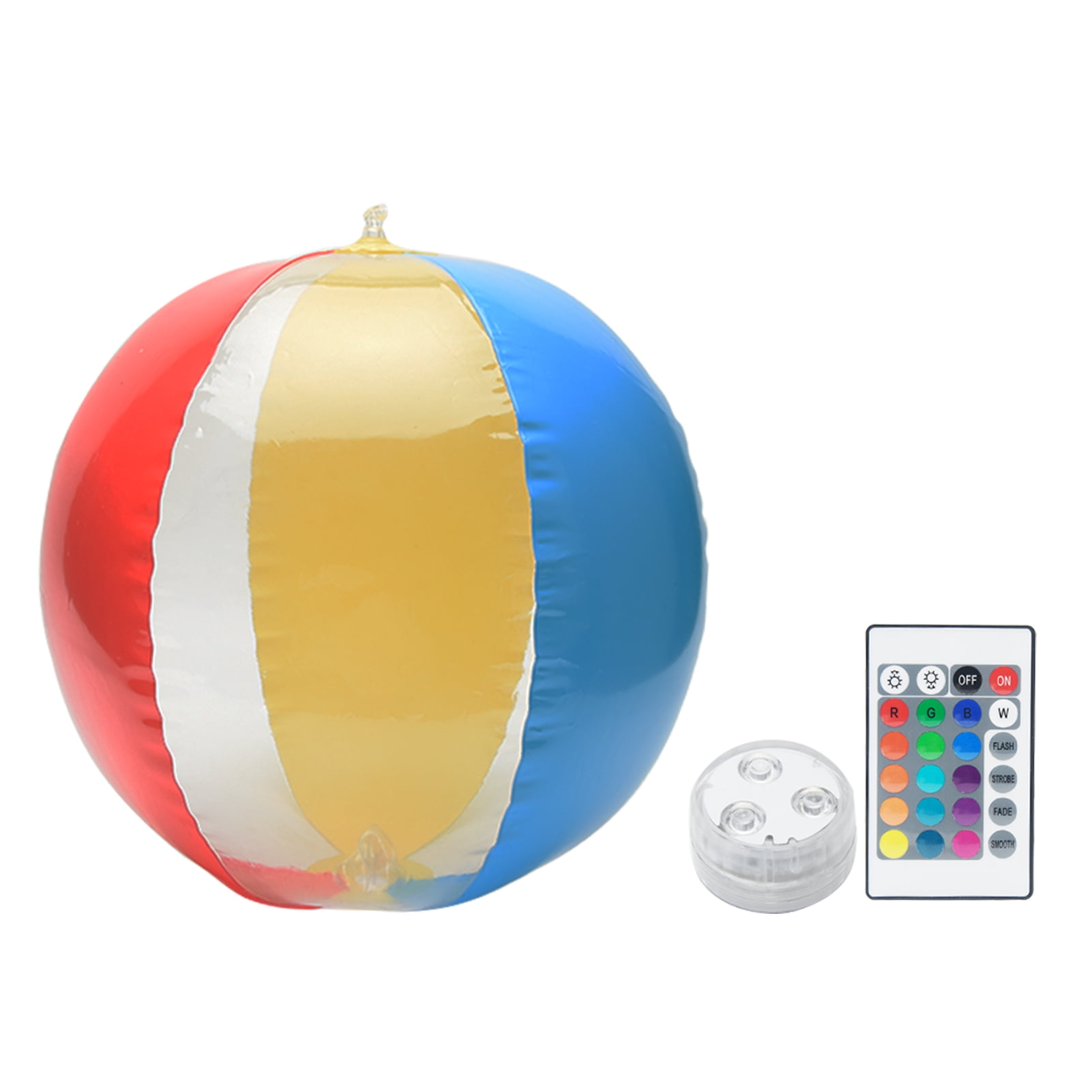 PVC LED Lighting Beach Ball Air Inflation Remote Control Party Color ...