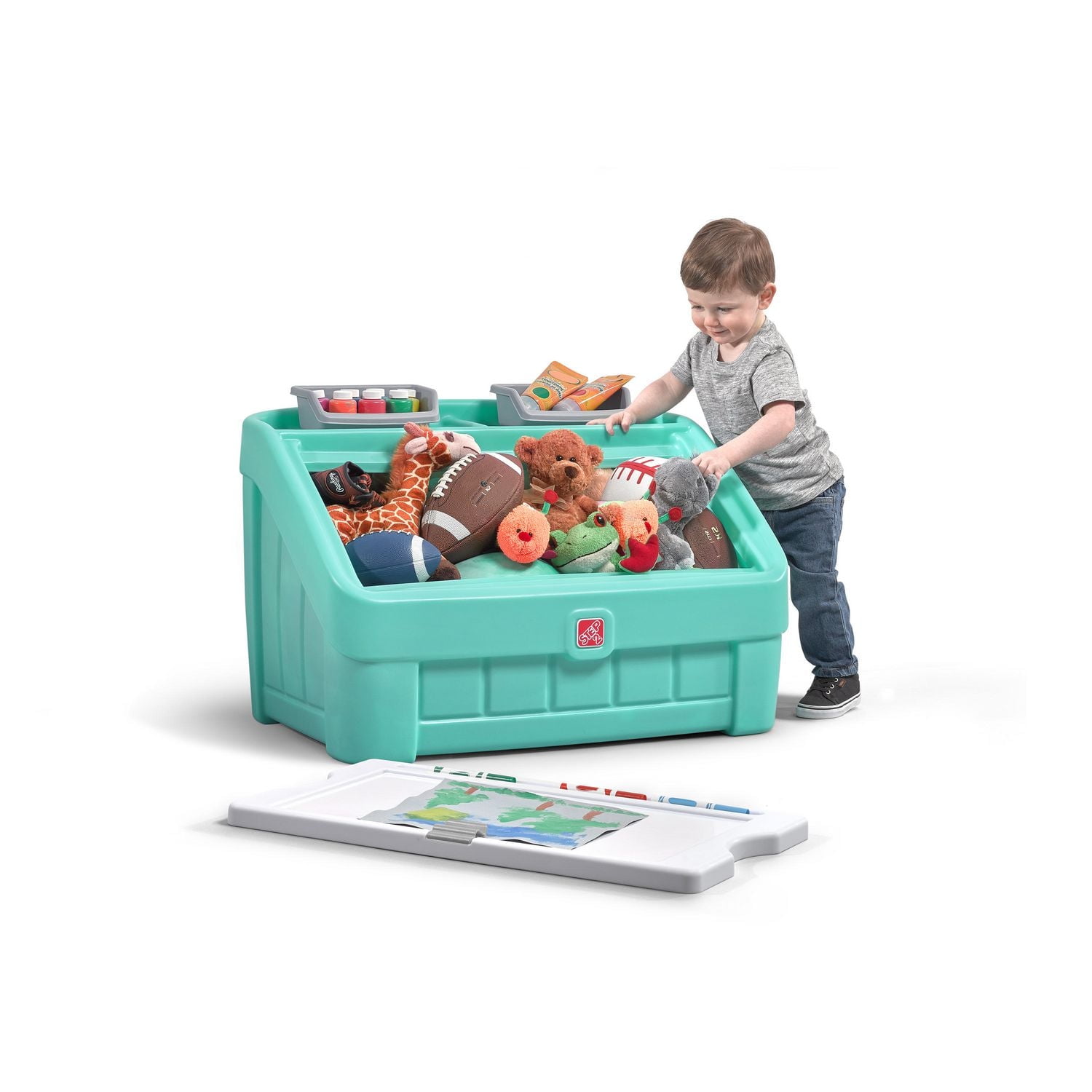 Click here for Step2 2-In-1 Toy Box & Art Lid As Picture Show prices