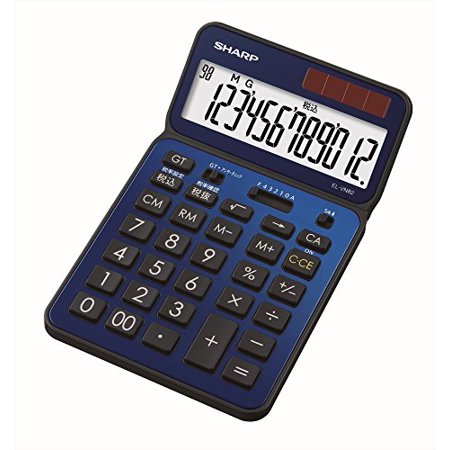 Sharp Calculator 50th Anniversary Model Nice Size Model Blue EL-VN82-AX ...
