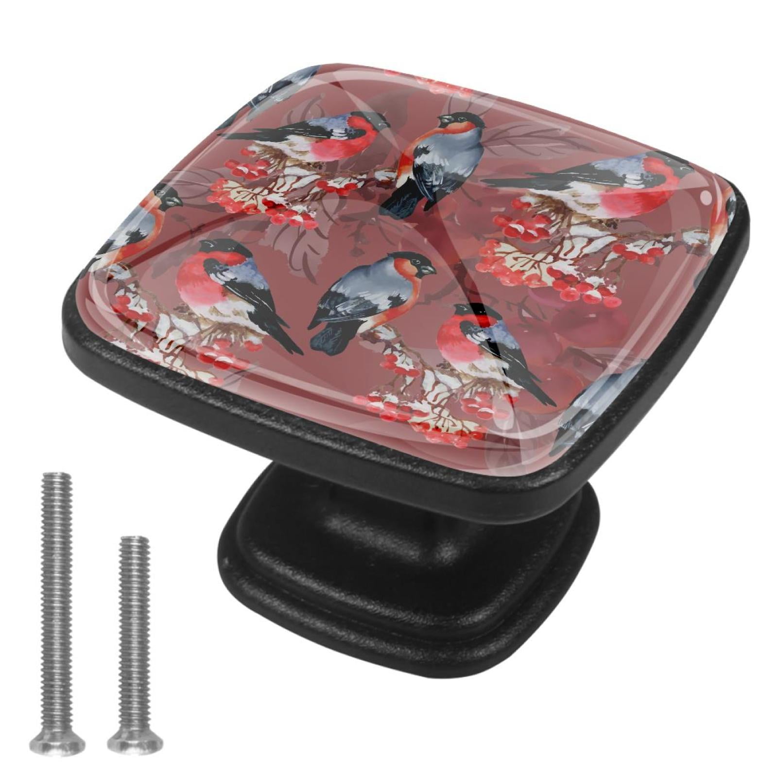 4 Pcs Cabinet Handle Drawer Pulls Beautiful Birds Knobs with Screws ...