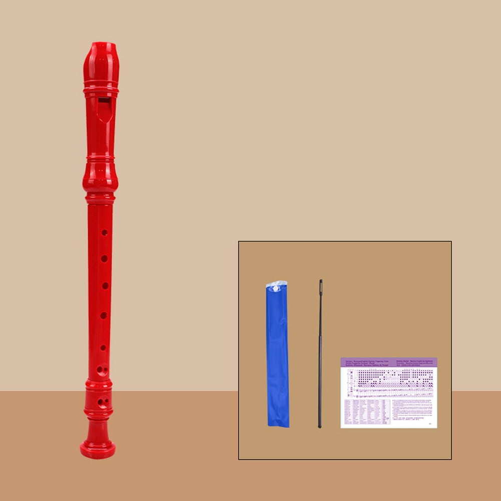 8 Holes Plastic Recorder Flute Woodwind Instrument Colorful with ...