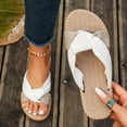 BRGZLK Plus Size Open Toe Slip On Sandals For Women Summer Casual Beach ...