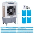 Ktaxon Portable Air Cooler, 4100CFM Evaporative Swamp Cooler with 13 ...