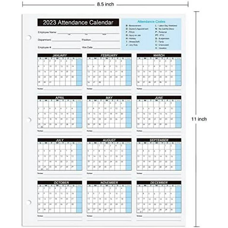 2024 Attendance Calendar Work Tracker Attendance Calendar, 47% OFF