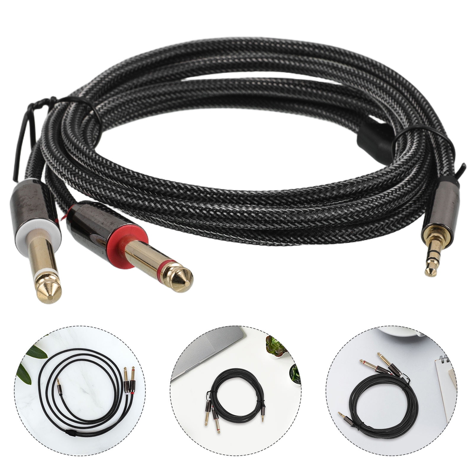 Click here for Showeroro Stereo Jack Cables Audio Cable Black Met... prices