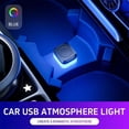 Agiufgs Car Interior Atmosphere Light, Multicolor USB Powered ...
