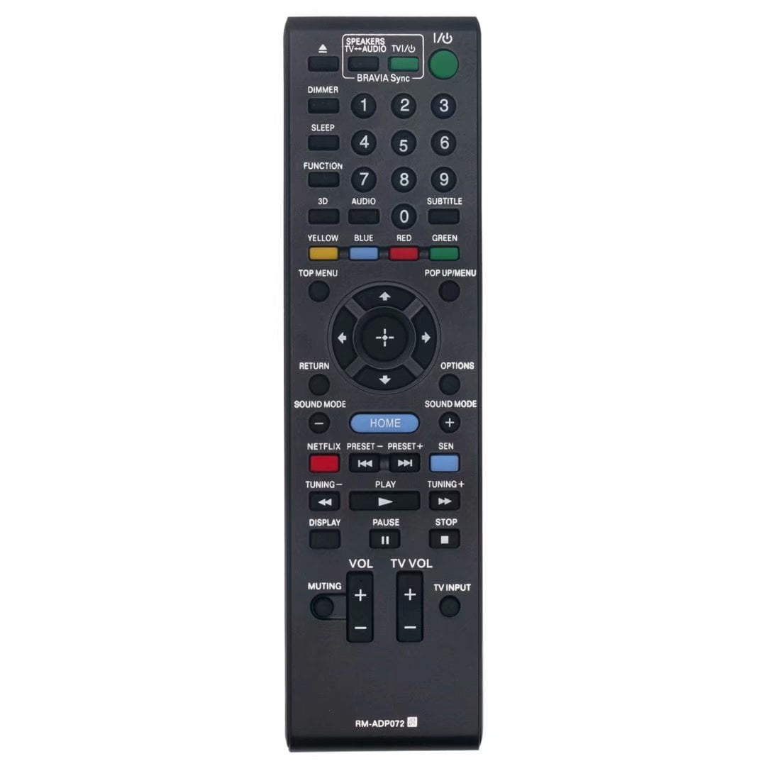 New RM-ADP072 Remote Control for SONY BLU RAY DVD/HOME THEATER BDVE190 ...