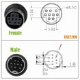 ANXPTIME S Video Cable Mini DIN 9Pin Male to Female Cable for TV Camera ...
