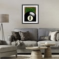 Stupell Industries Billiard Table & Balls Black Framed Print Under ...