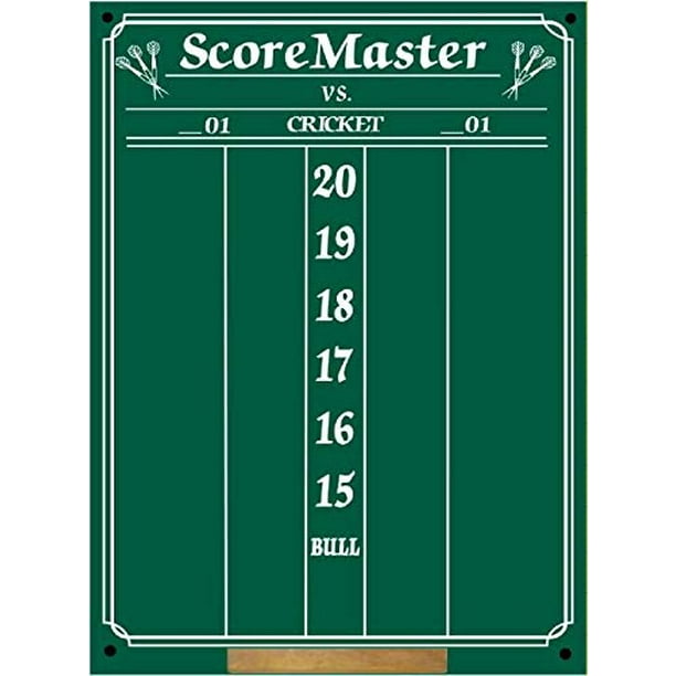 Scoremaster Chalk Dart Scoreboard (Medium Size) Cricket 01 Games ...