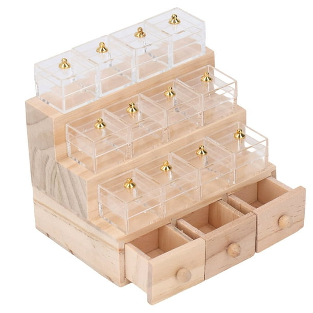 Dollhouse Candy Storage Cabinet Mini Wooden Candy Cabinet Lifelike ...