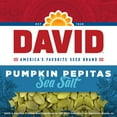 DAVID Sea Salt Pumpkin Pepitas, Salted Pumpkin Seed Kernels, 5 oz ...