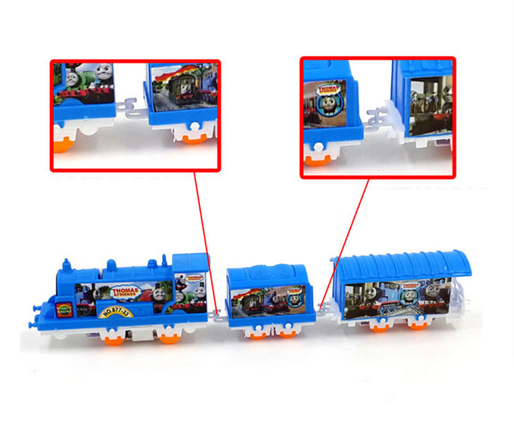 Buy ZQC Three Thomas Trains Set for Children Electric Train Track Toy ...