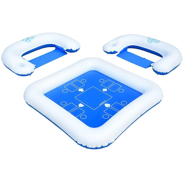 MELAHTAIGUO IE'S POWER Inflatable 3-Piece Poker Game Deck and Chairs ...