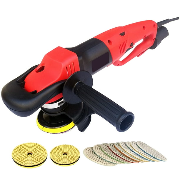 VEVOR Wet Polisher Grinder, Variable Speed 8 pcs Kit, Extra 4" & 5 ...