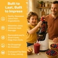 Whole Slow Juicer - Slow Masticating Juicer Machine with Quiet 240W ...
