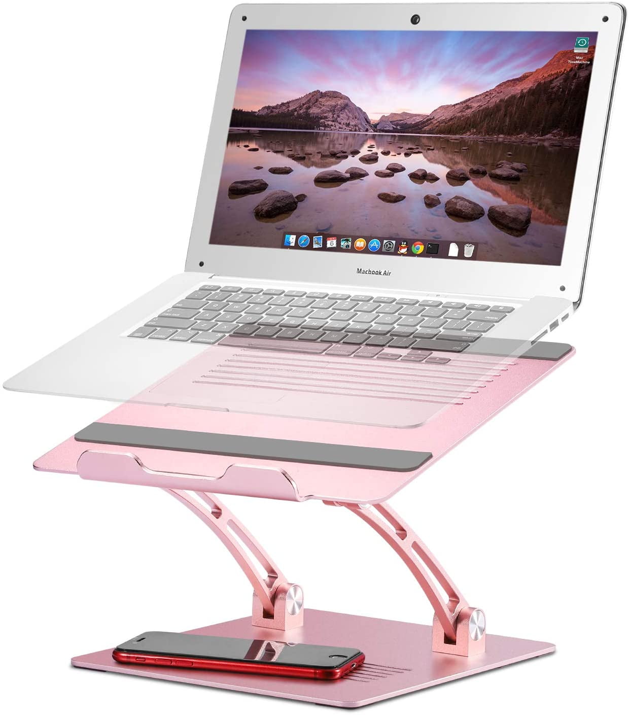 Xinneyglobal Aluminum Portable Laptop Stand, Rising Computer Stand with ...