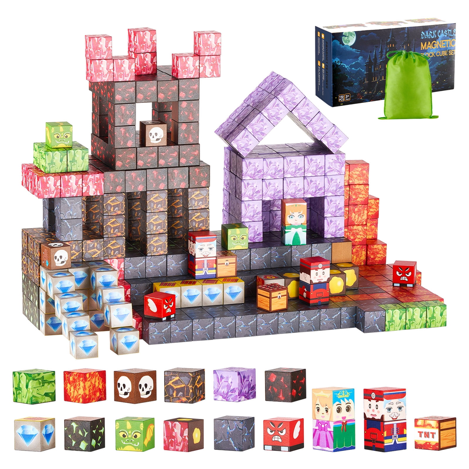 Click here for Vevor Magnetic Blocks 150 Pcs Dark Castle Set Stem... prices