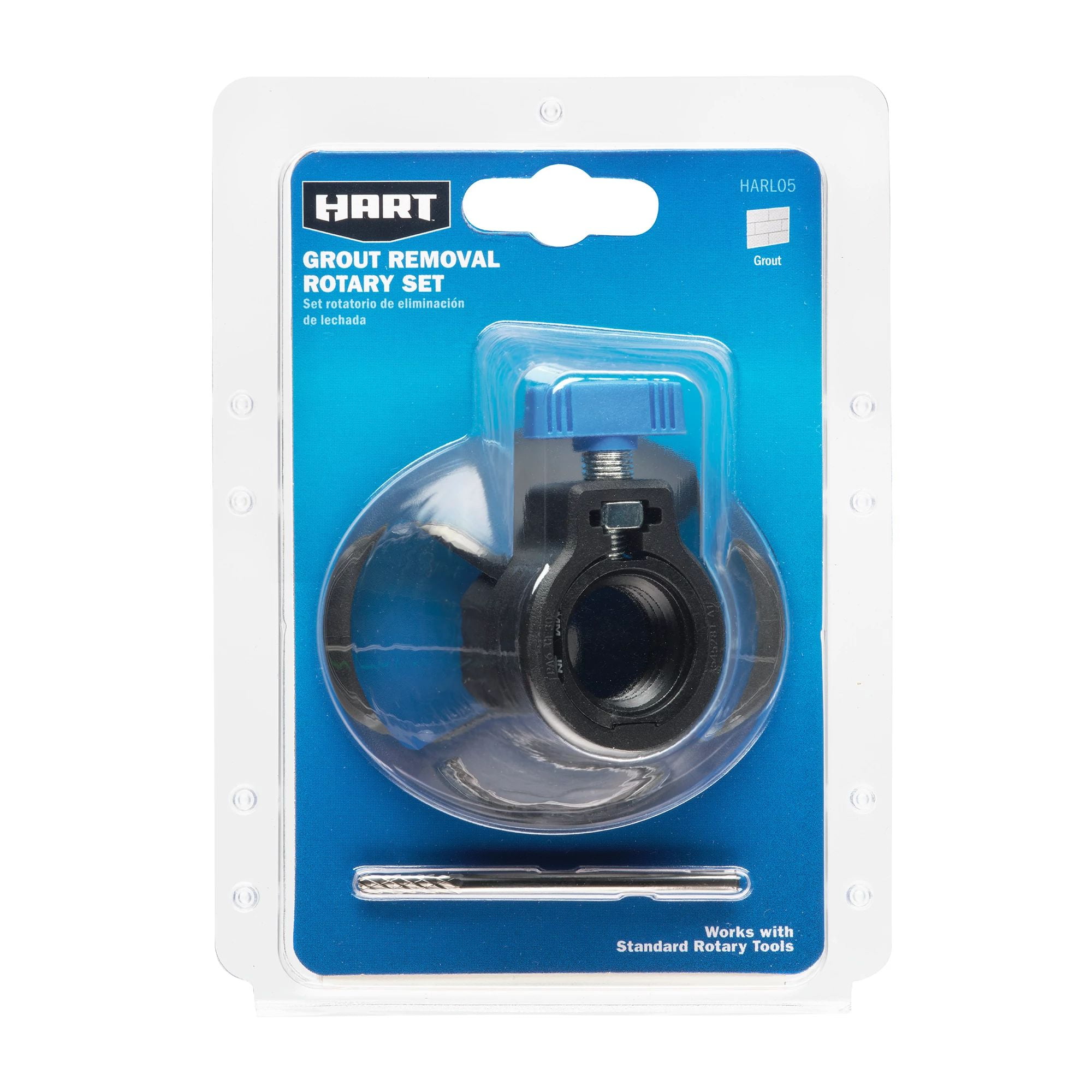 HART Grout Removal Rotary Tool Accessory Kit for Wall and Floor Grout ...