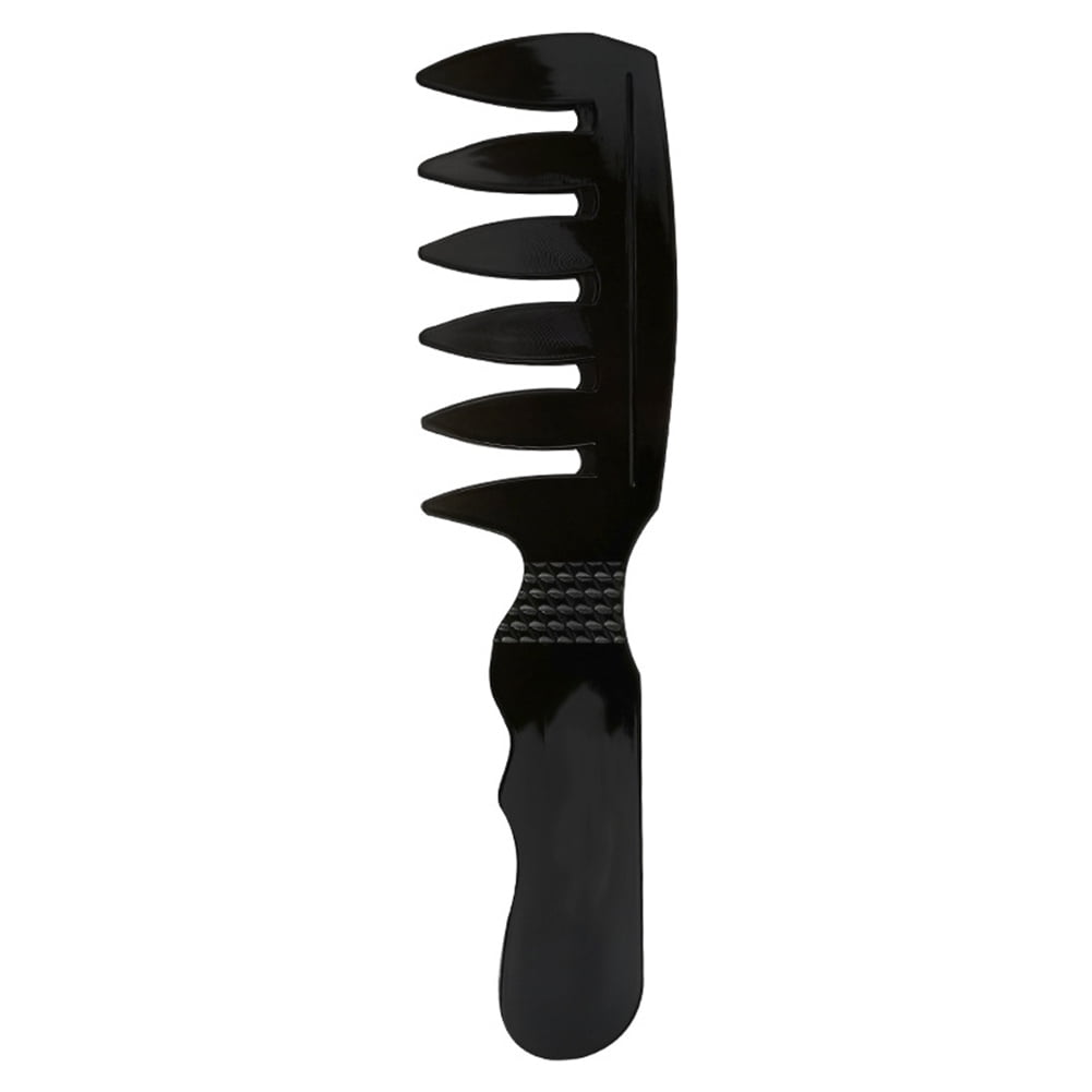 Yucurem Men Vintage Oil Hair Comb Retro Back Hair Beard Wide Tooth Fork ...
